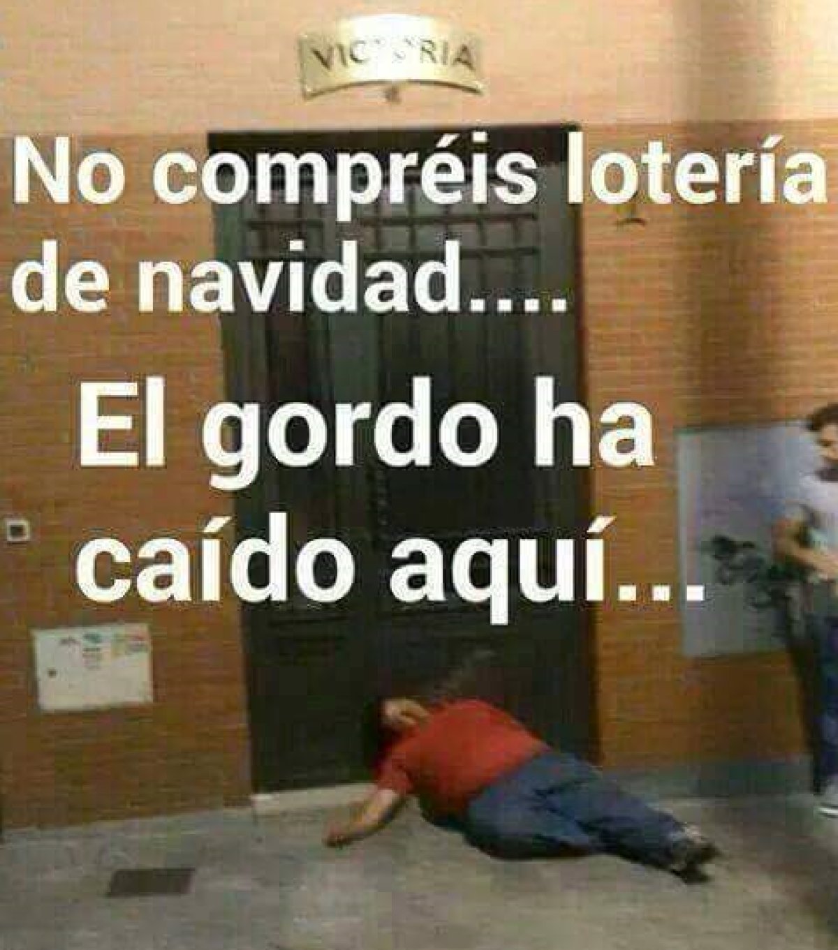 El gordo ha caído aquí, lotería - Mejores Memes